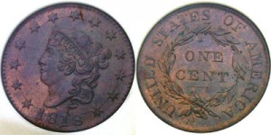 Matron Head Large Cents Mintage (1816-1839) | Coin Mintages